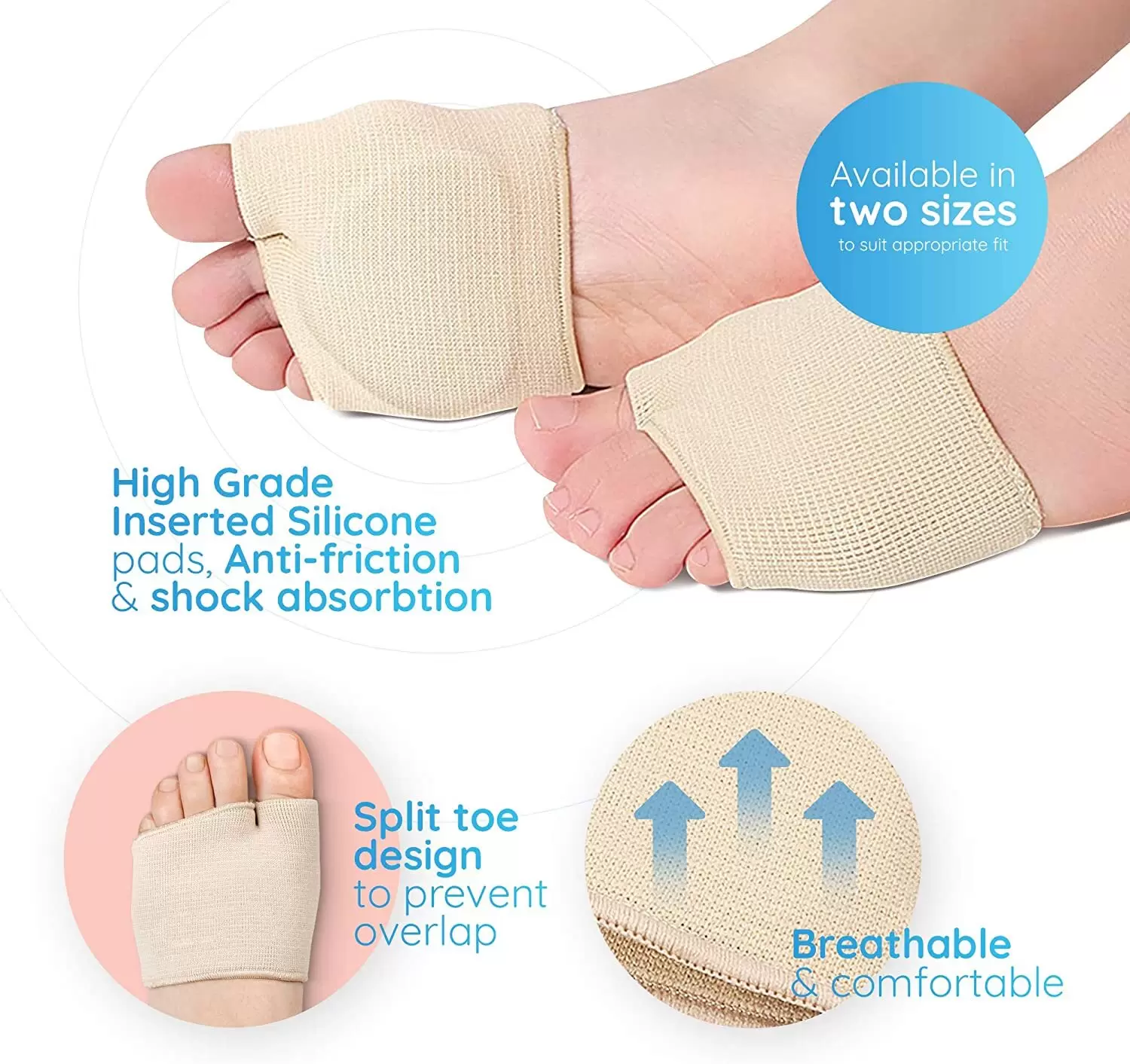 Morton's Neuroma Pads designed to ease ball of foot pain