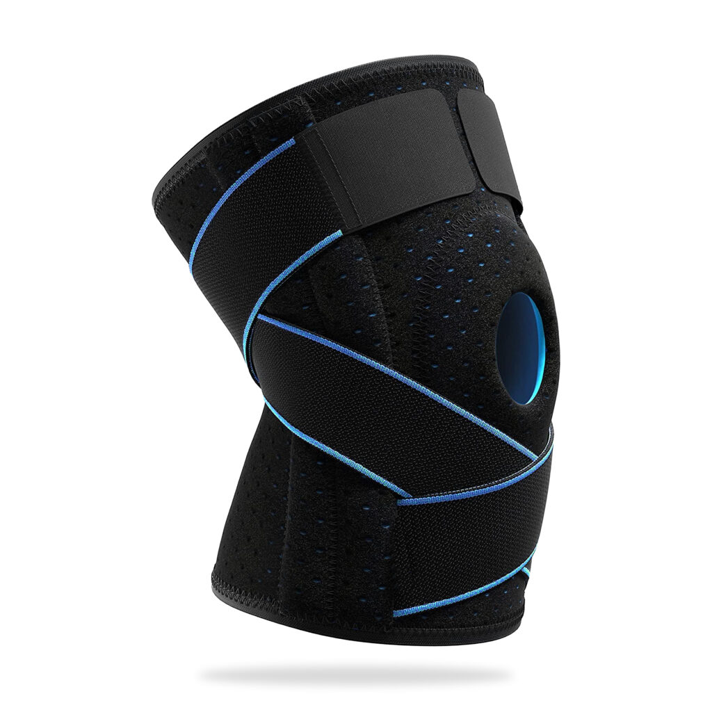 Knee Sleeve Support Brace with straps for Iliotibial Band Syndrome (ITB ...