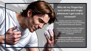 Why do my fingertips turn white and tingly whenever I get cold or ...